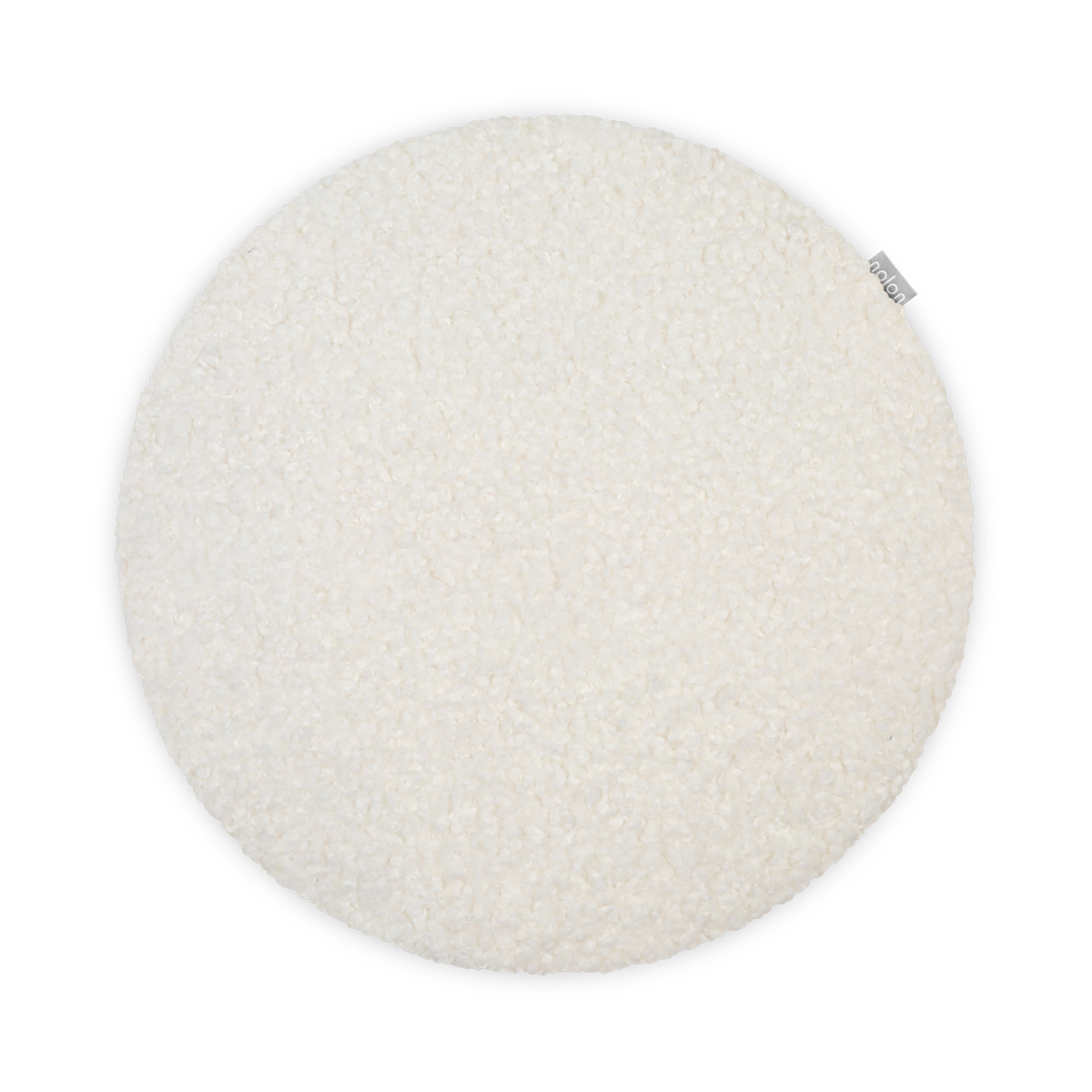 Lot rond zitkussen teddy gebroken wit | Gewoonstijl