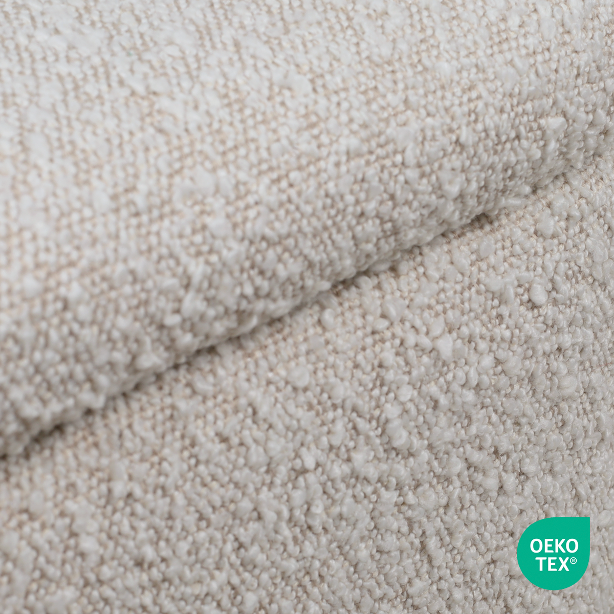 Fem zitkussen bouclé beige | Gewoonstijl