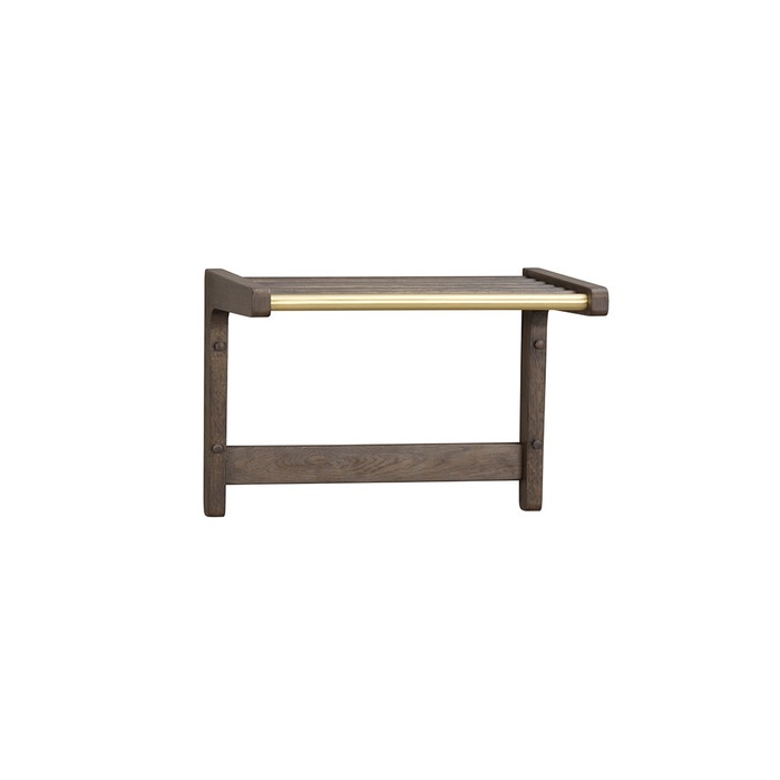 Inverness houten kapstok donker eiken - 45 x 32 cm | Gewoonstijl