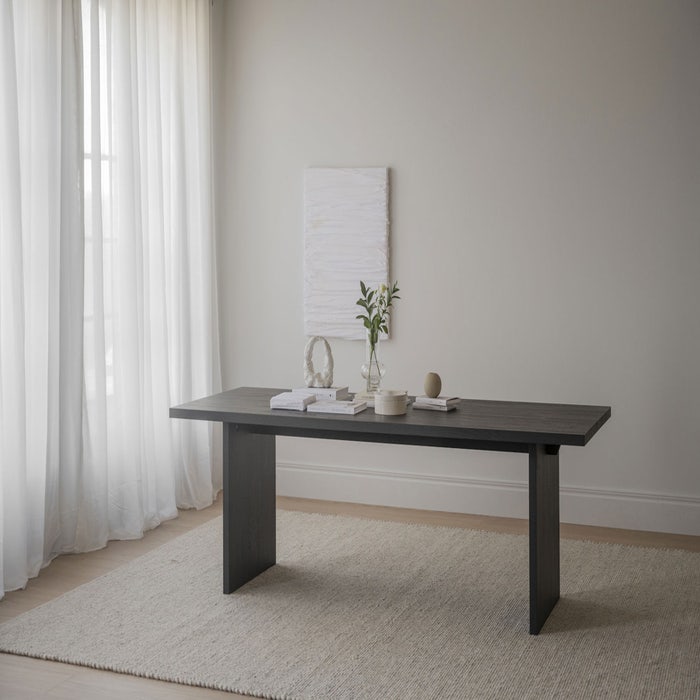 Emmett houten eettafel donker eiken - 240 x 95 cm | Gewoonstijl