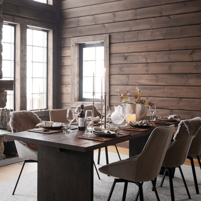 Emmett houten eettafel donker eiken - 240 x 95 cm | Gewoonstijl