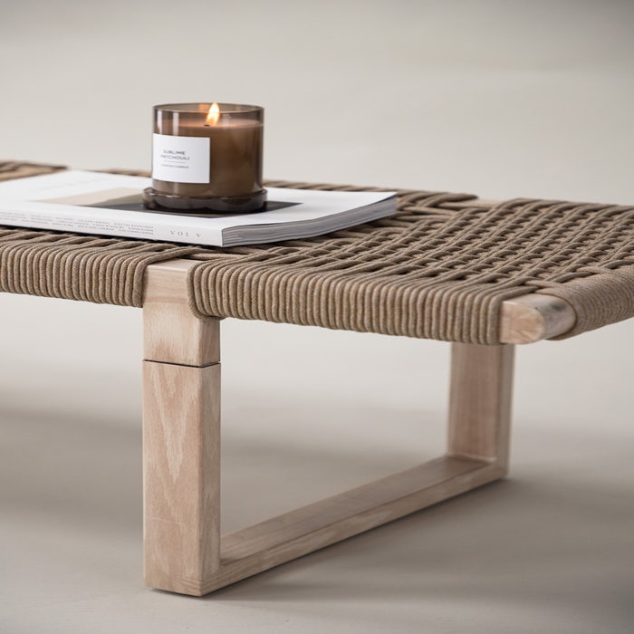 Jukka metalen bankje naturel - 140 x 36 cm | Gewoonstijl