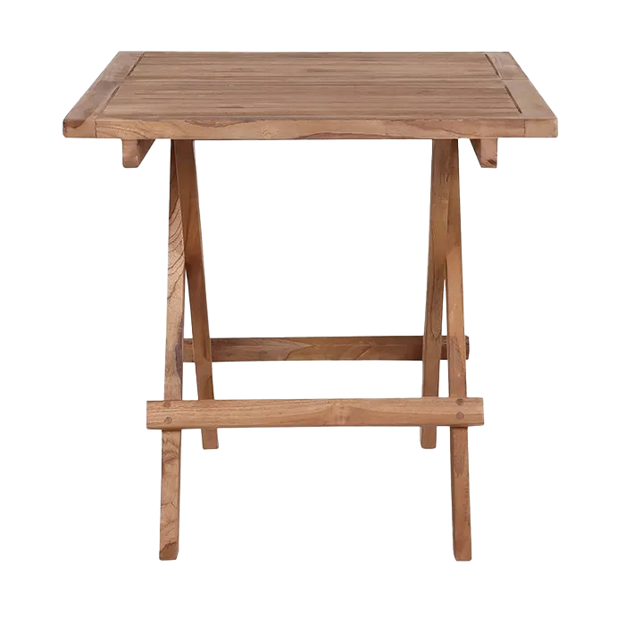 Jennifer inklapbare houten tuintafel - 50 x 50 cm | Gewoonstijl