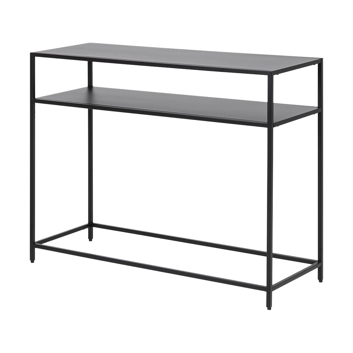 Roy metalen sidetable zwart - 100 x 35 cm | Gewoonstijl