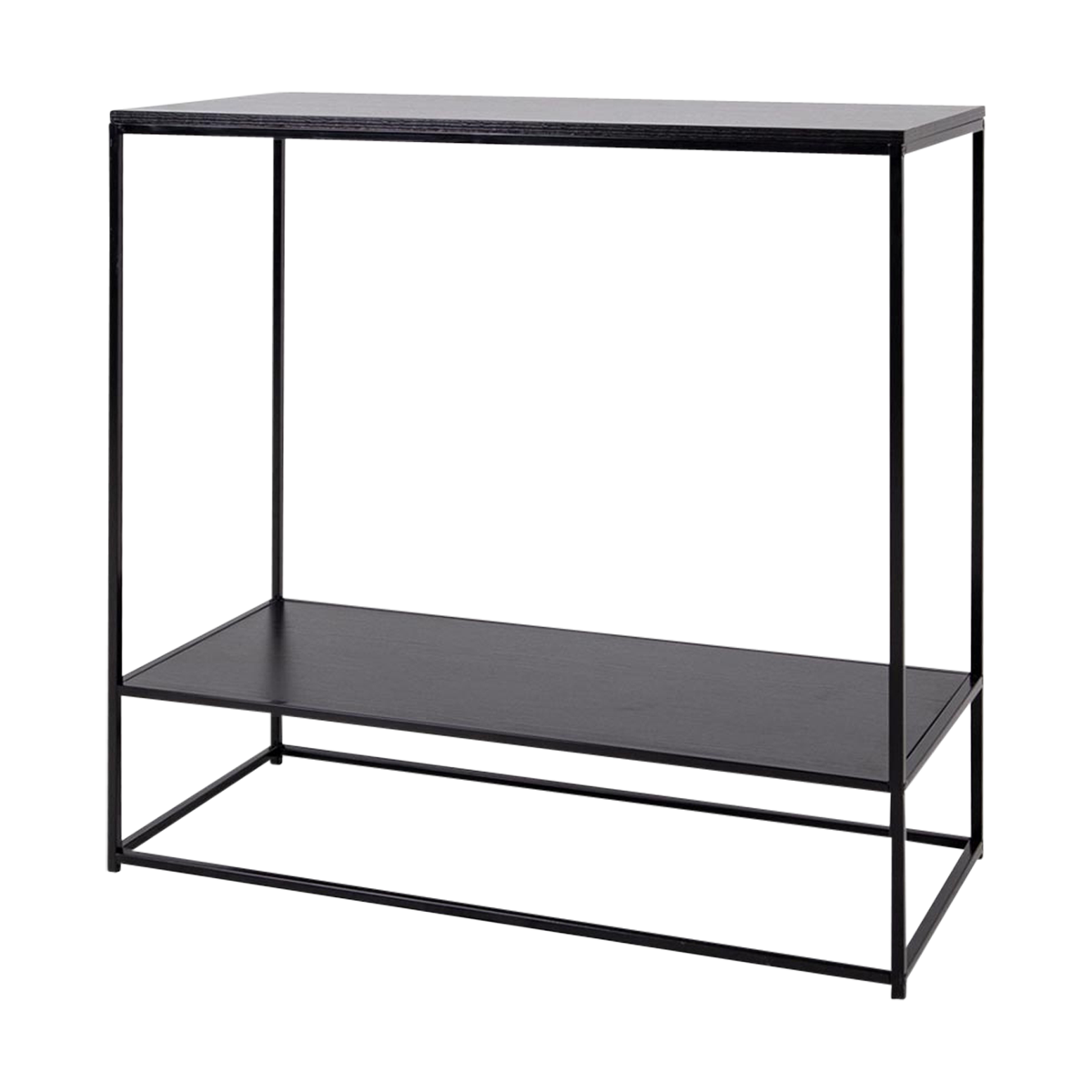 Karen metalen sidetable zwart - 80 x 36 cm | Gewoonstijl