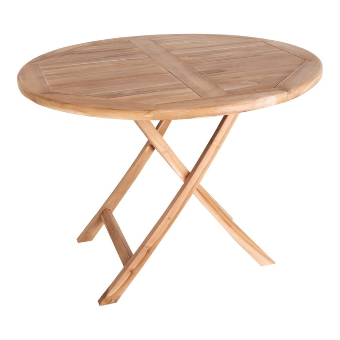 Jane inklapbare houten tuintafel - Ø 100 x 75 cm | Gewoonstijl