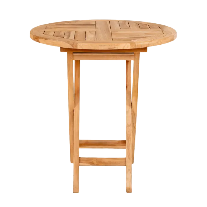 Jane inklapbare houten tuintafel - Ø 70 x 75 cm | Gewoonstijl