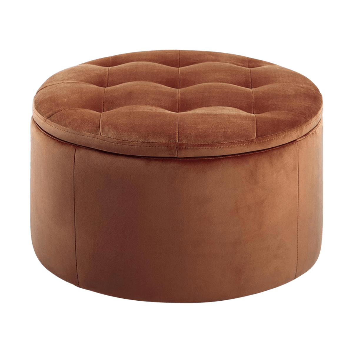 Elin velvet poef roze - Ø 60 cm | Gewoonstijl