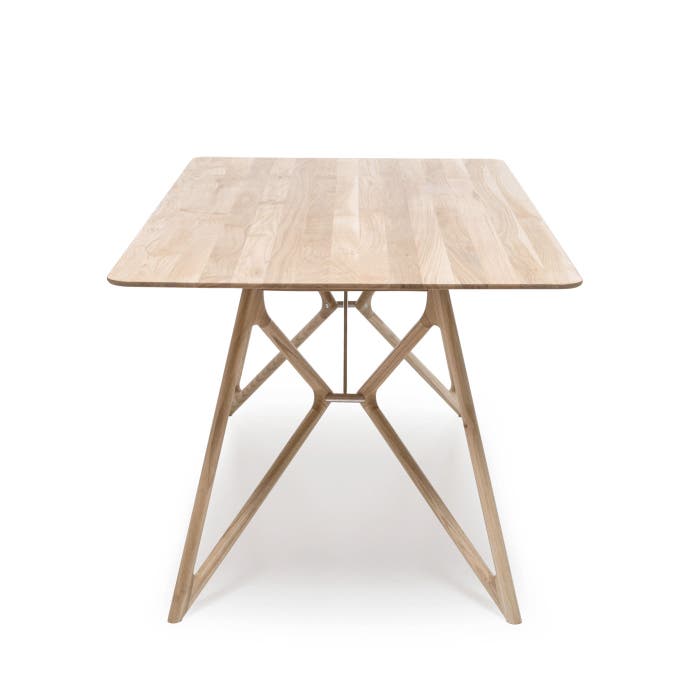 Tink Table houten eettafel in whitewash eiken - 160 x 90 cm | Gewoonstijl